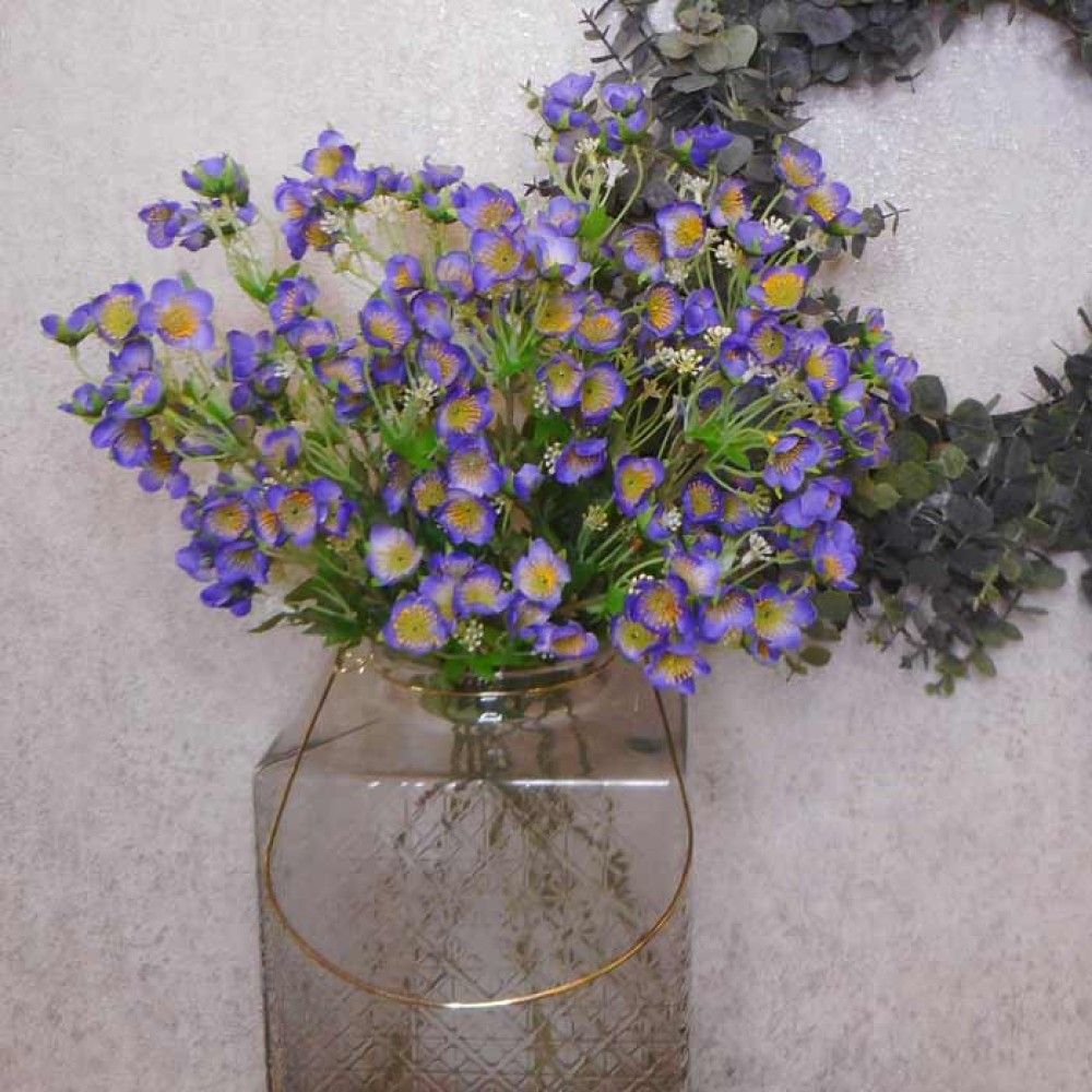 Artificial Buttercups Purple 63cm | Artificial Flowers