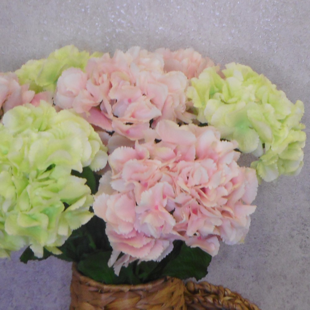 Artificial Hydrangeas Candy Crush Pink 71cm | Artificial Flowers