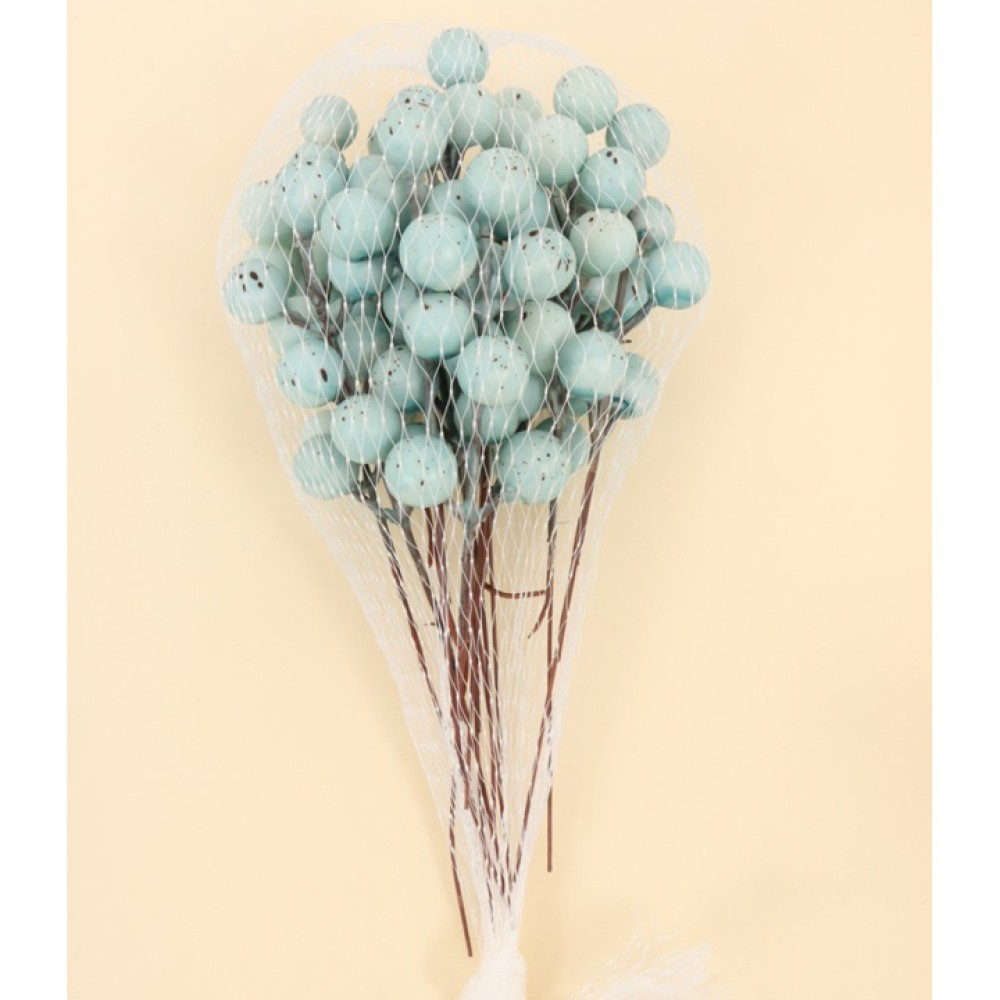 Easter Berry Picks Duck Egg Blue 12 Pack | Easter Decorations