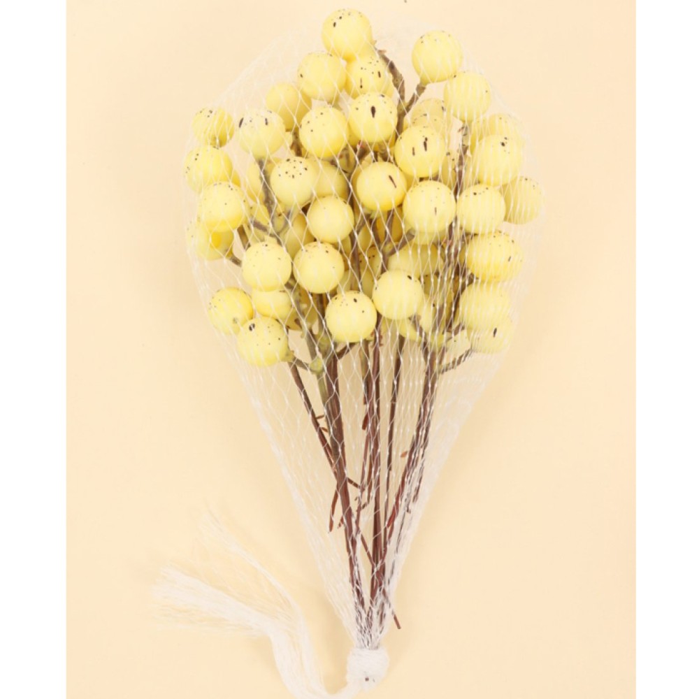 Easter Berry Picks Yellow 12 Pack | Easter Decorations
