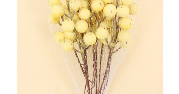 Easter Berry Picks Yellow 12 Pack | Easter Decorations