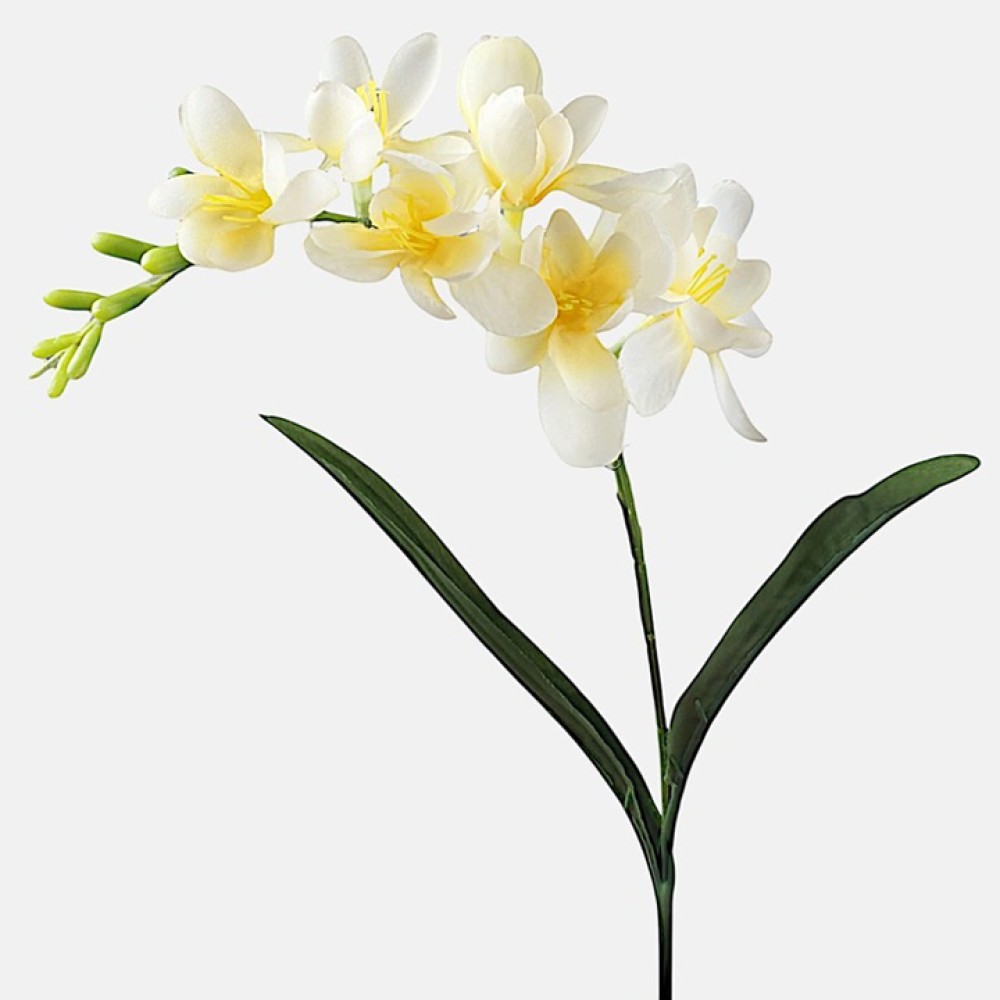 Freesias Stem Lemon 56cm | Artificial Flowers