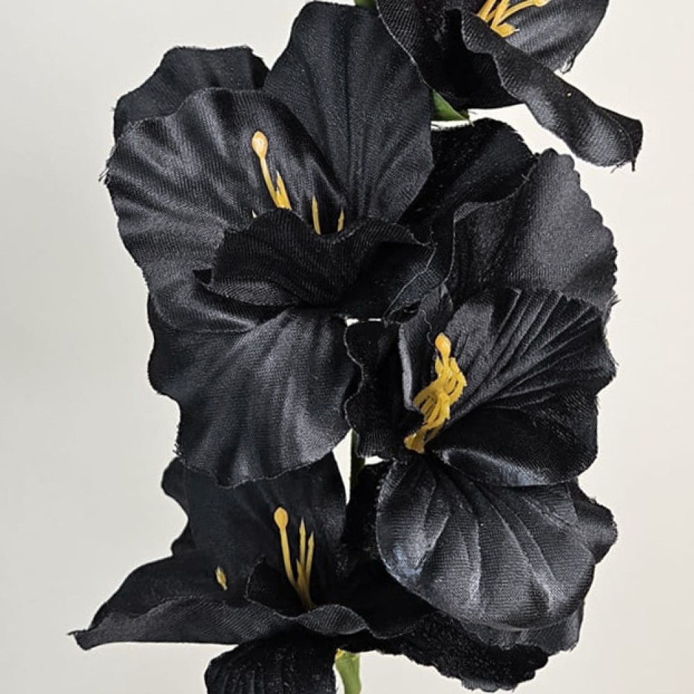 Artificial Gladiola Black 54cm | Artificial Flowers