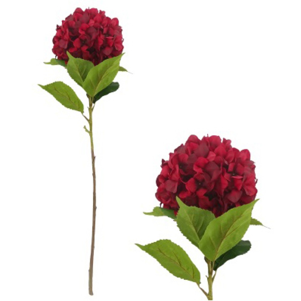 Giant Artificial Hydrangeas Red 105cm | VM Display Prop | Artificial ...