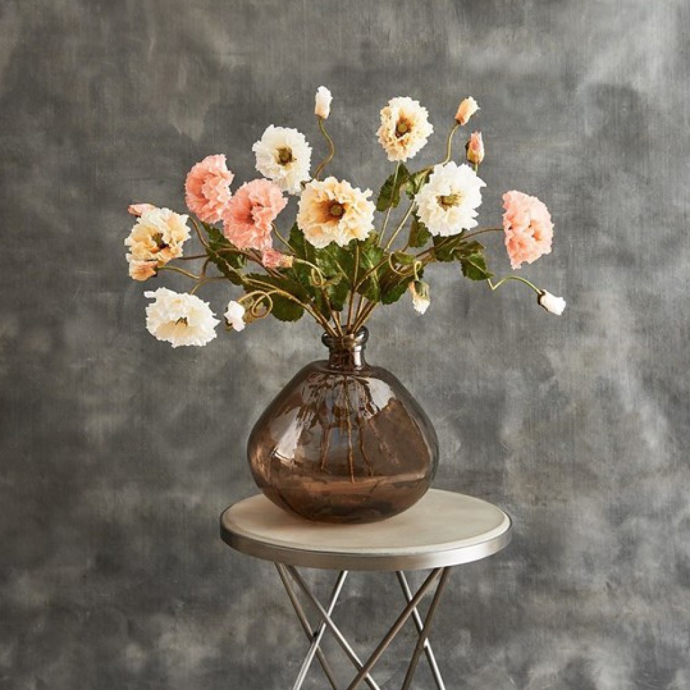 Artificial Icelandic Poppy Blush Cream 69cm | Artificial Flowers