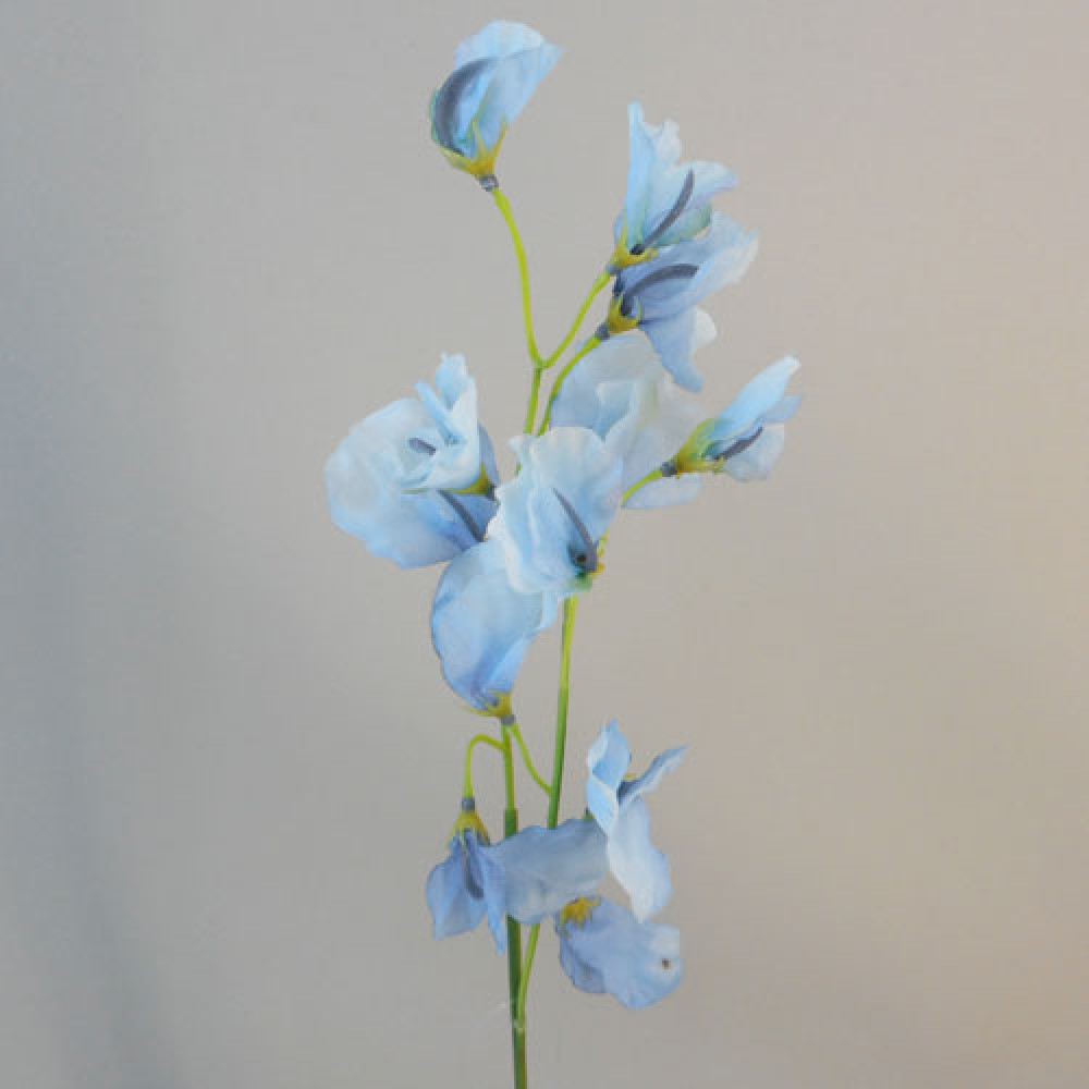 Sweet Peas Stem Blue 49cm | Artificial Flowers