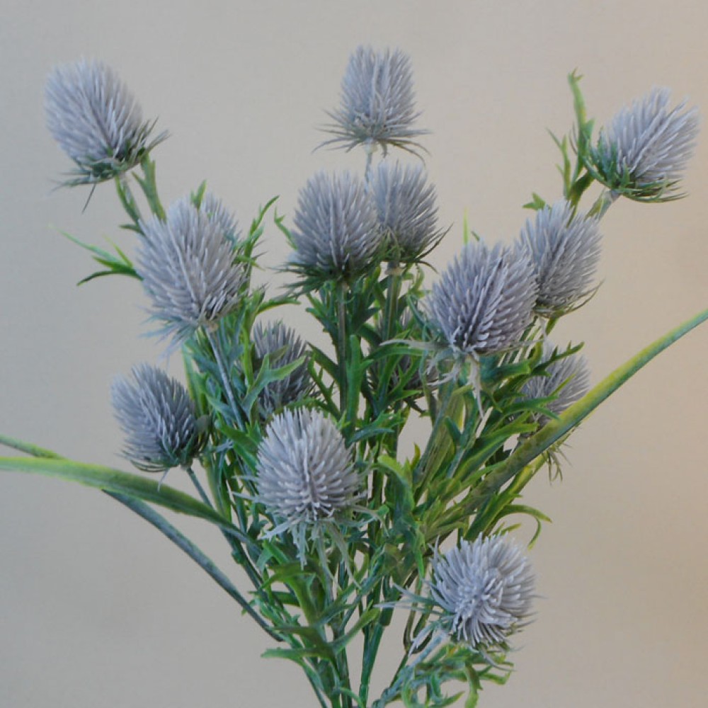 Artificial Thistles Plant Lavender Grey 38.5cm | Artificial Flowers